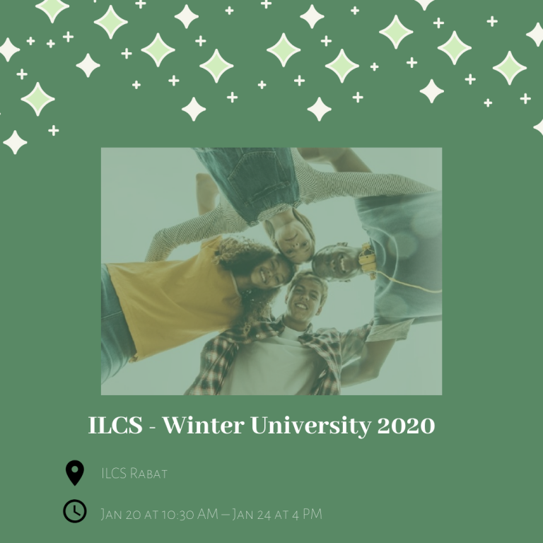 Winter University 2020 – ILCS Rabat | Laformation.ma