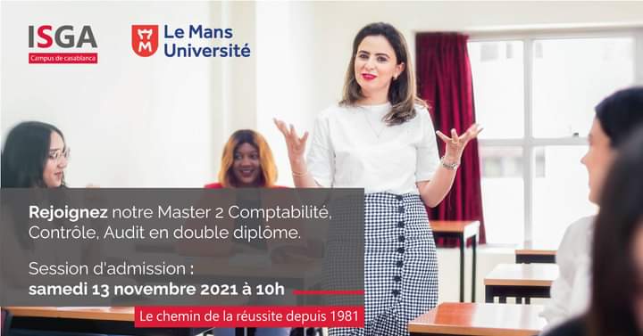 ISGA - Master 2 Comptabilité, Contrôle, Audit | Laformation.ma